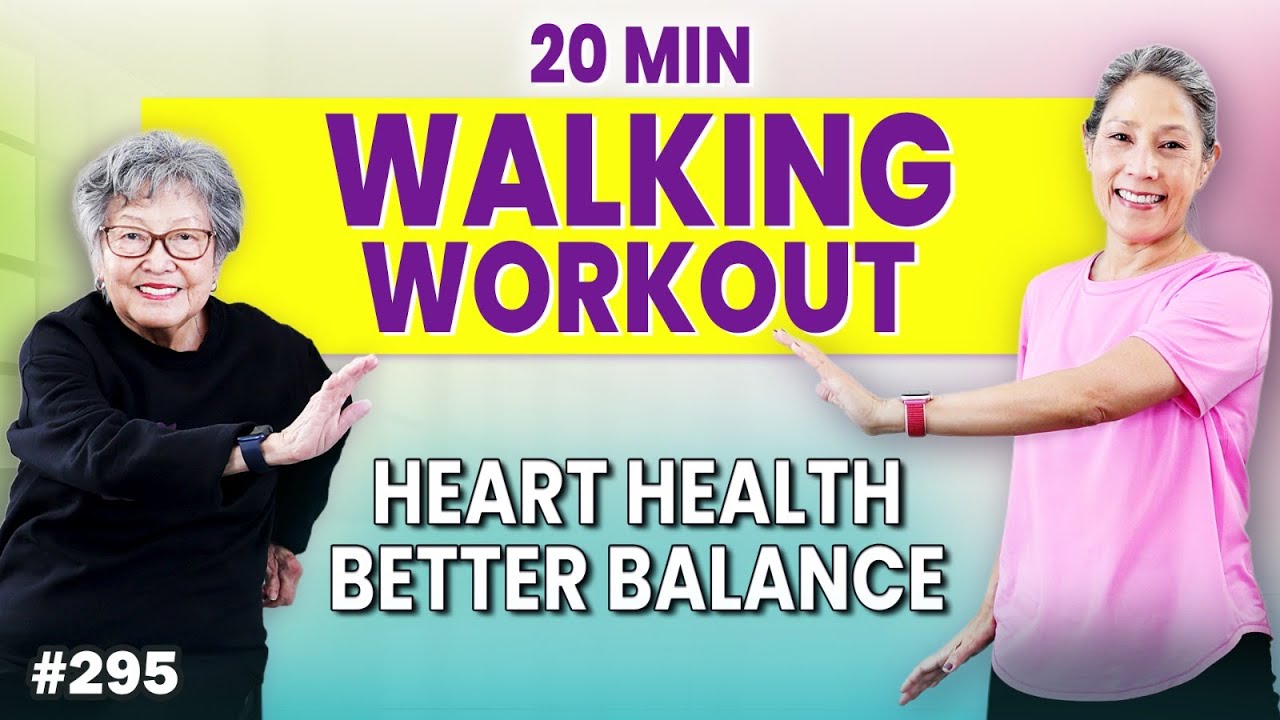 20-Minute Indoor Walking Workout for Seniors (Standing & Chair Options ...