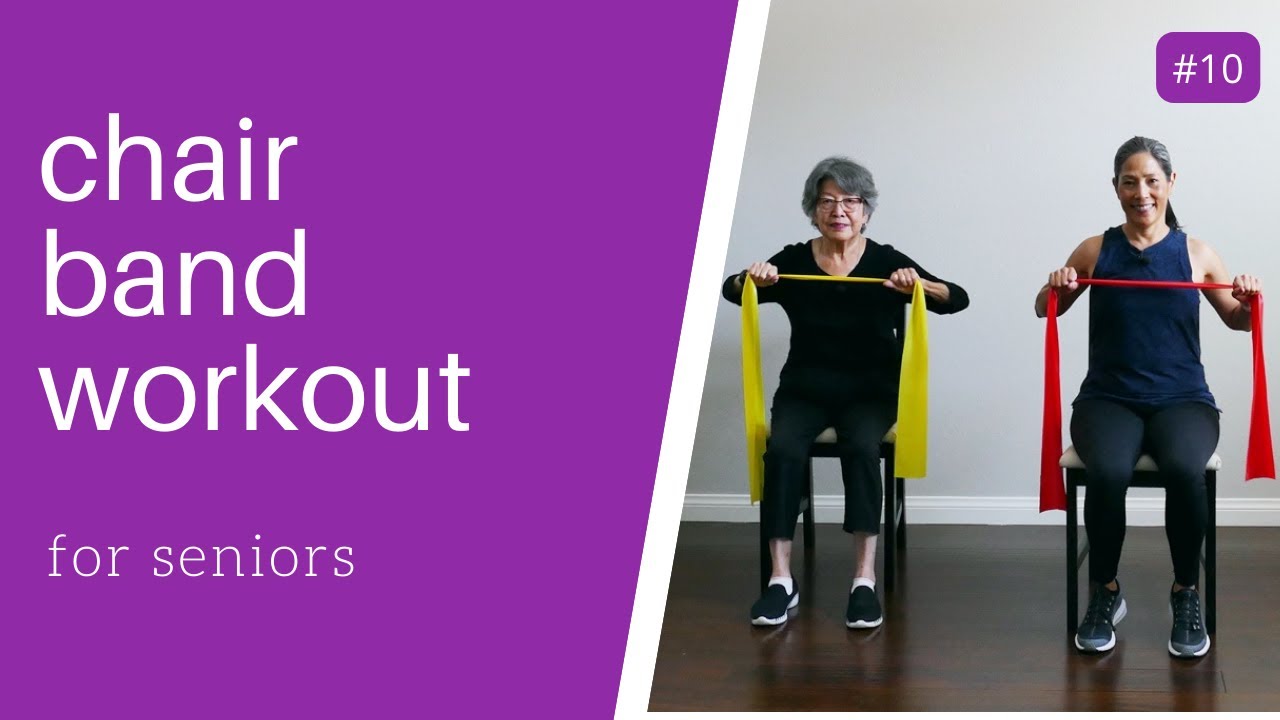 Resistance Band Chair Workout for Seniors, Beginner Exercisers – yes2next